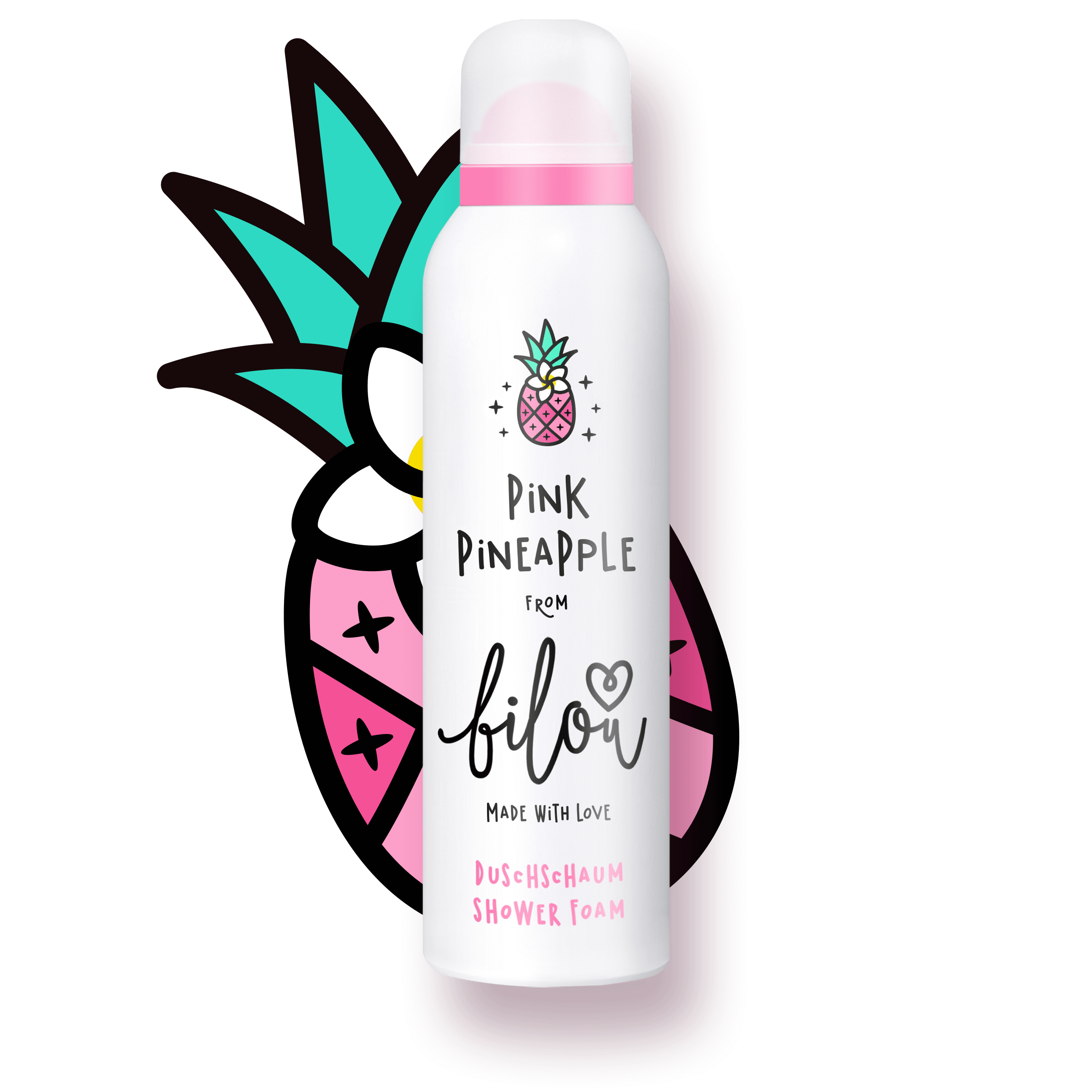 bilou Pink Pineapple Duschschaum